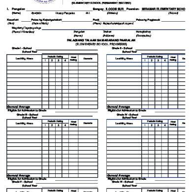 DepEd Form 137 E Blank Form 2 [PDF] | Documents Community Sharing