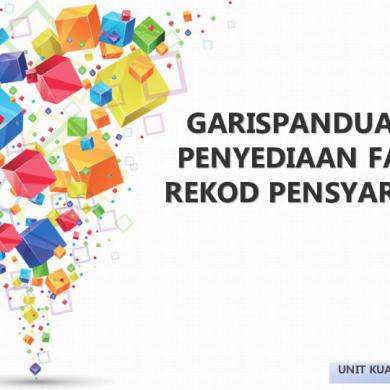 garispanduan penyediaan fail rekod pensyarah [PDF] | Documents ...