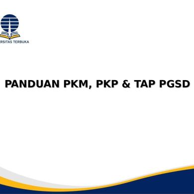 Panduan PKM - PKP - TAP 20161 PGSD [PDF] | Documents Community Sharing