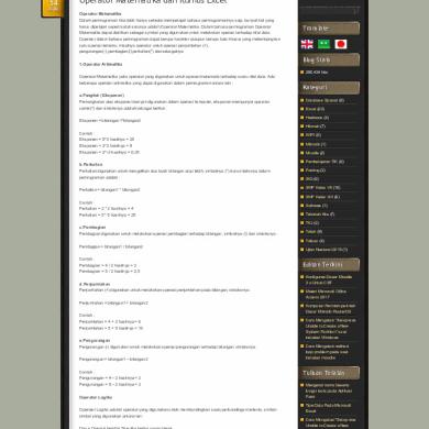 Operator Matematika Dan Rumus Excel [PDF] | Documents Community Sharing