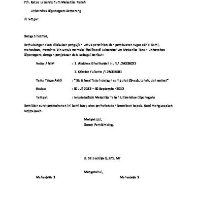 Surat Permohonan Ng-lab [PDF] | Documents Community Sharing