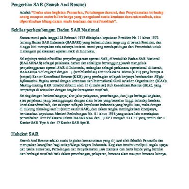 Mengenal Penyelenggaraan Operasi Sar Di Indonesia [PDF] | Documents ...
