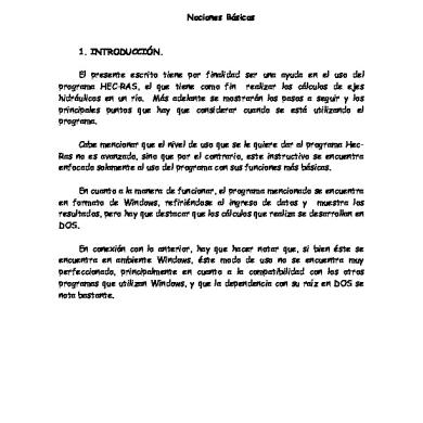 Manual Hec Ras [PDF] | Documents Community Sharing