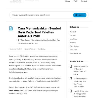 Cara Menambahkan Symbol Baru Pada Tool Palettes AutoCAD P&ID – CSTC ...