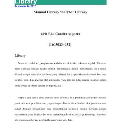 Manual Library vs Cyber Library [PDF] | Documents Community Sharing