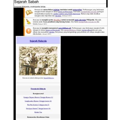 Sejarah Sabah [PDF] | Documents Community Sharing