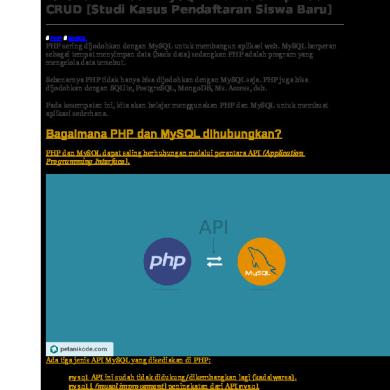 Membuat Aplikasi CRUD Studi Kasus Pendaftaran Siswa Baru [PDF ...