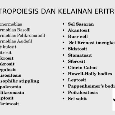 Jenis - Dan - Bentuk - Eritrosit - PPT Filename - UTF-8''Jenis Dan ...
