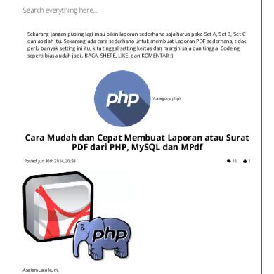Cara Mudah Dan Cepat Membuat Laporan Atau Surat PDF Dari PHP, MySQL Dan MPdf - Jagocoding.com ...