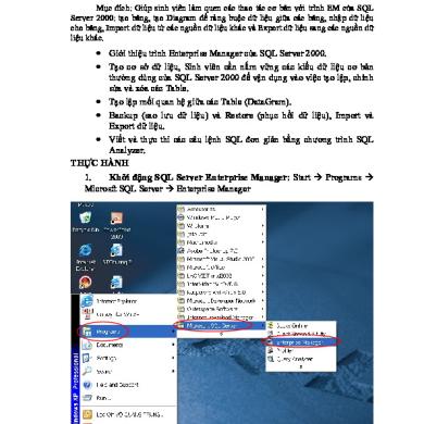 Bai Tap Thuc Hanh - SQL Server [PDF] | Documents Community Sharing