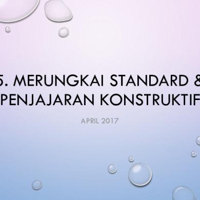 Topic 5 Merungkai Standard & Penjajaran Konstruktif [PDF] | Documents ...