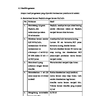 pembahan iodometri [PDF] | Documents Community Sharing