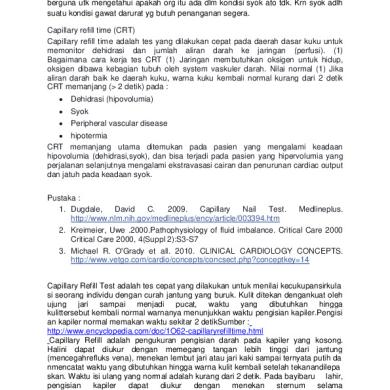 Akral Adalah Ujung Ekstremitas Kdm [PDF] | Documents Community Sharing