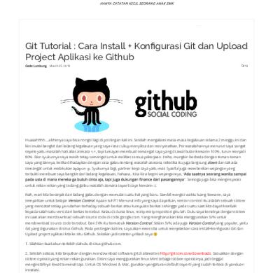 Git Tutorial _ Cara Install + Konfigurasi Git dan Upload Project Aplikasi ke Github – Ng`Blog ...