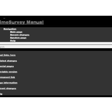 LimeSurvey Manual [PDF] | Documents Community Sharing