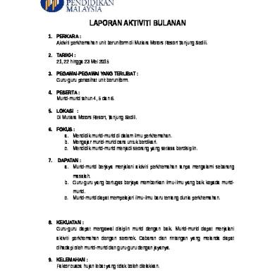 LAPORAN Perkhemahan Unit Beruniform [PDF] | Documents Community Sharing