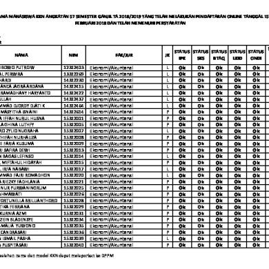 Tabel Pertama Kkn 57 [PDF] | Documents Community Sharing