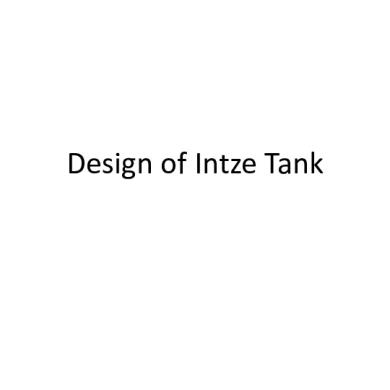 Intze Tank.pptx [PDF] | Documents Community Sharing
