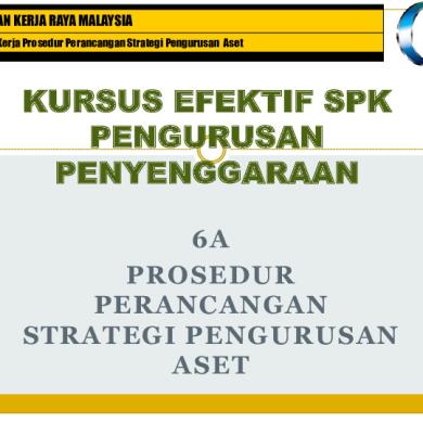 Modul Efektif SPK Sengara - JKR - PK (O) .06A [PDF] | Documents Community Sharing
