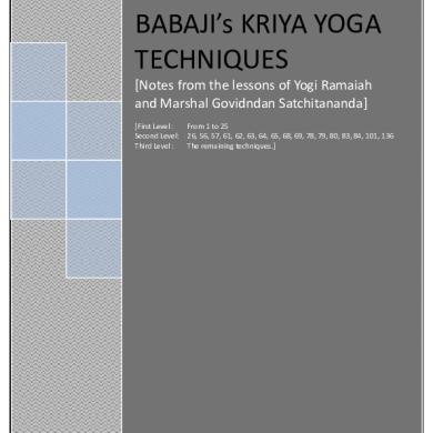 Babaji\'s Kriya Yoga Yogi Ramaiah 144 Kriya technique1.doc [PDF ...