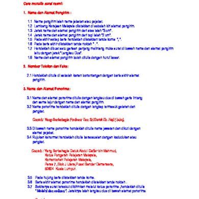 Panduan Menulis Surat Rasmi [PDF] | Documents Community Sharing