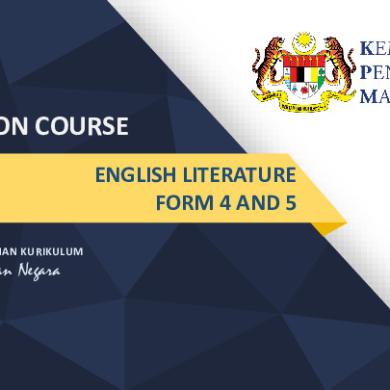 1. Kssm Kesusasteraan Inggeris 2019 [PDF] | Documents Community Sharing